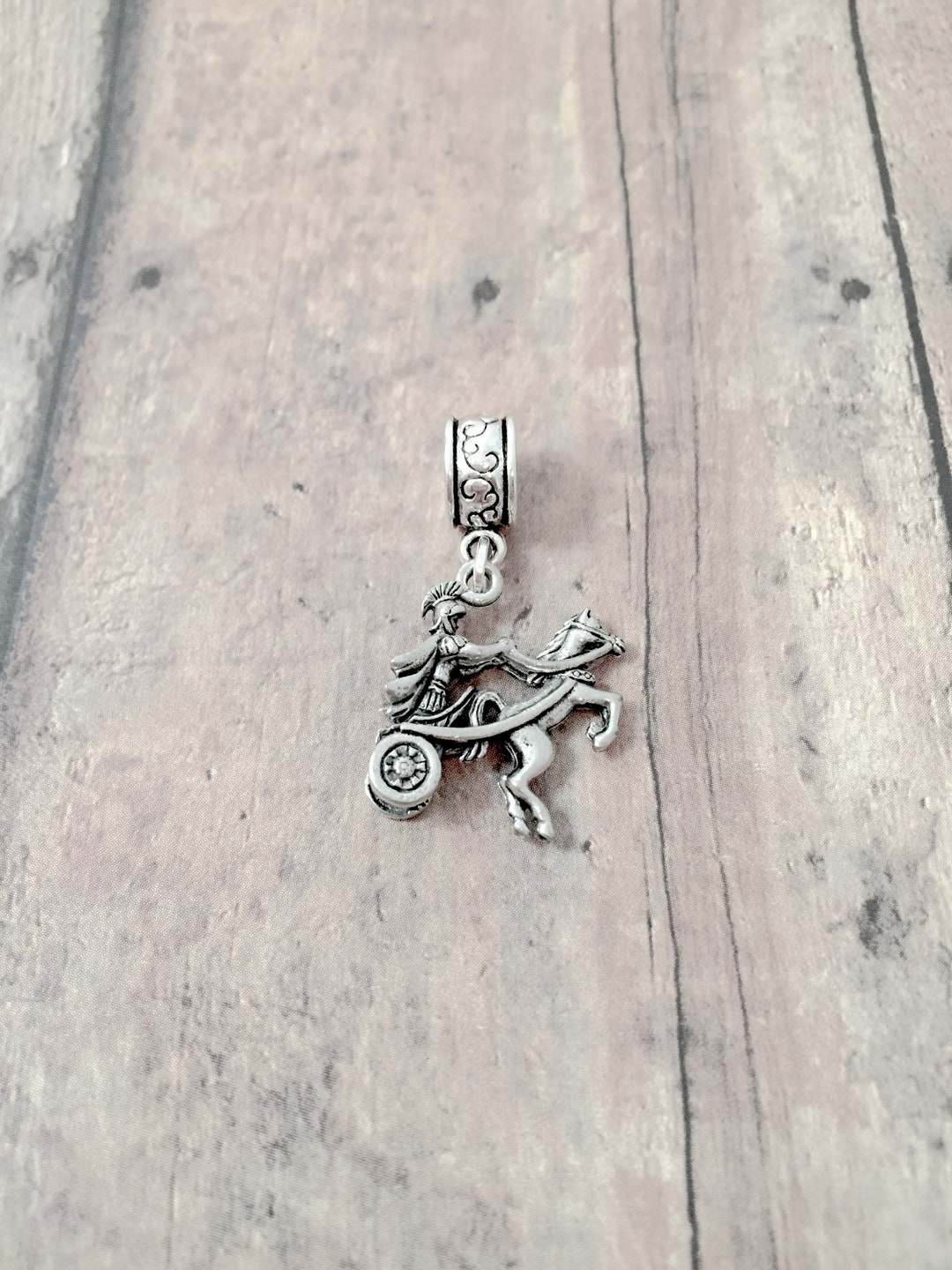 Chariot Pendant (1 Piece) - Silver Chariot Charm, Greek Charm, Ancient ...