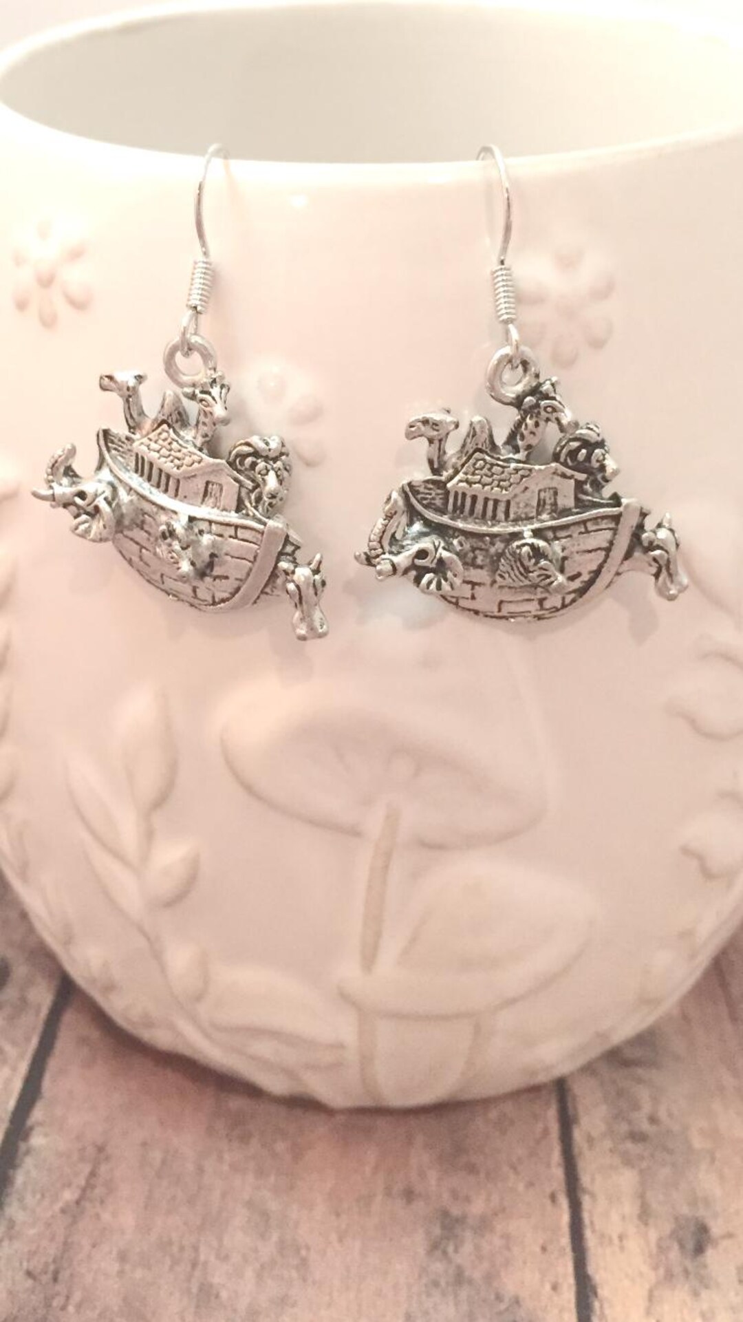 Noah's Ark Earrings - Noah's Ark Jewelry, Bible Jewelry, Religious ...