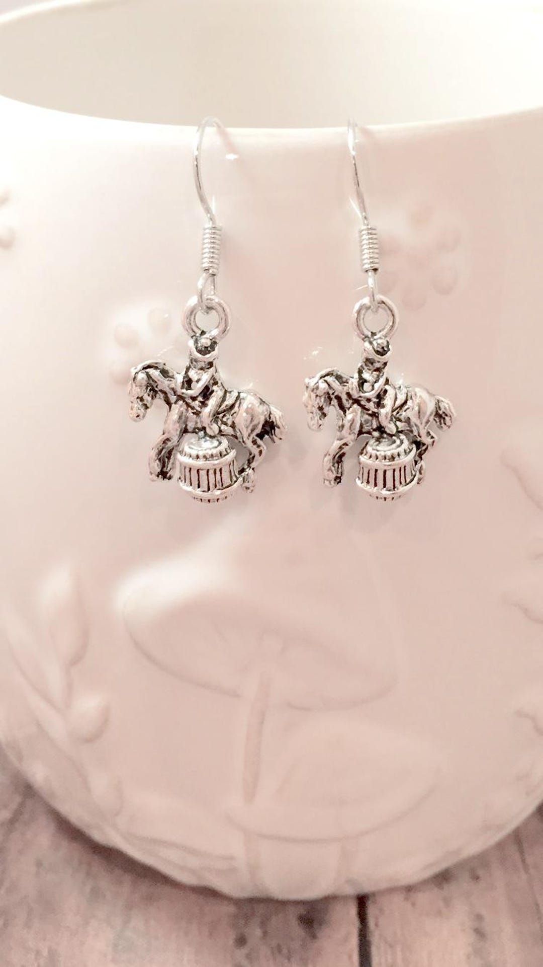 Barrel Racing Earrings - Barrel Racing Jewelry, Rodeo Earrings, Barrel ...