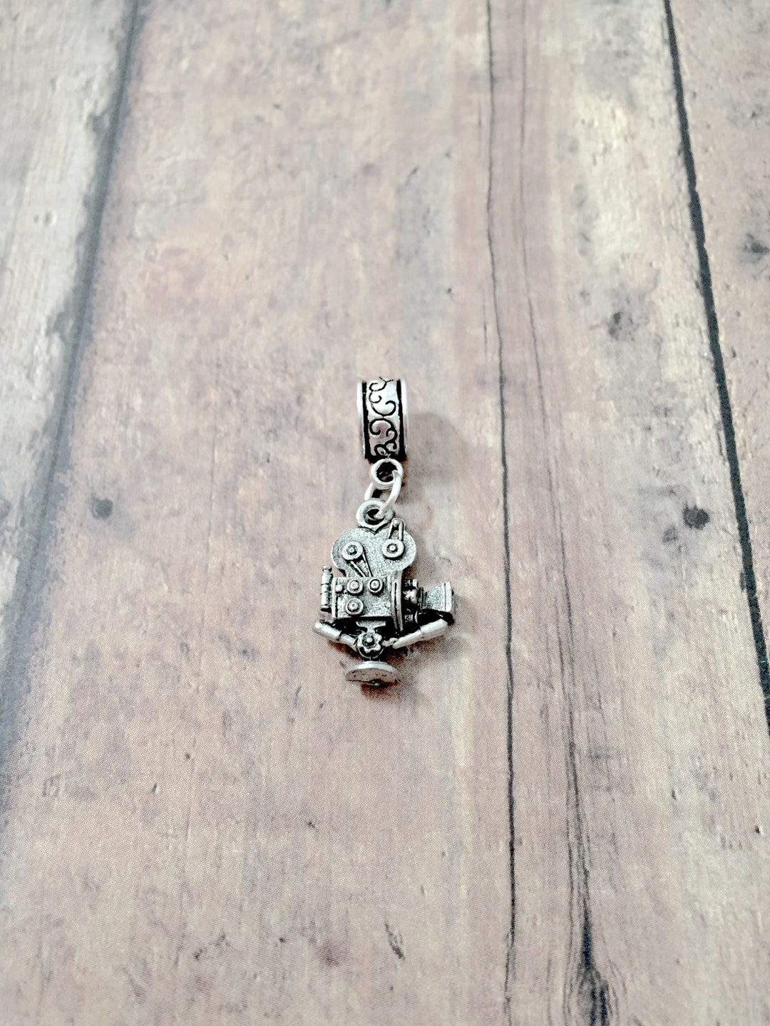 Movie Camera Pendant (1 Piece) - Silver Movie Camera Charm, Movie ...