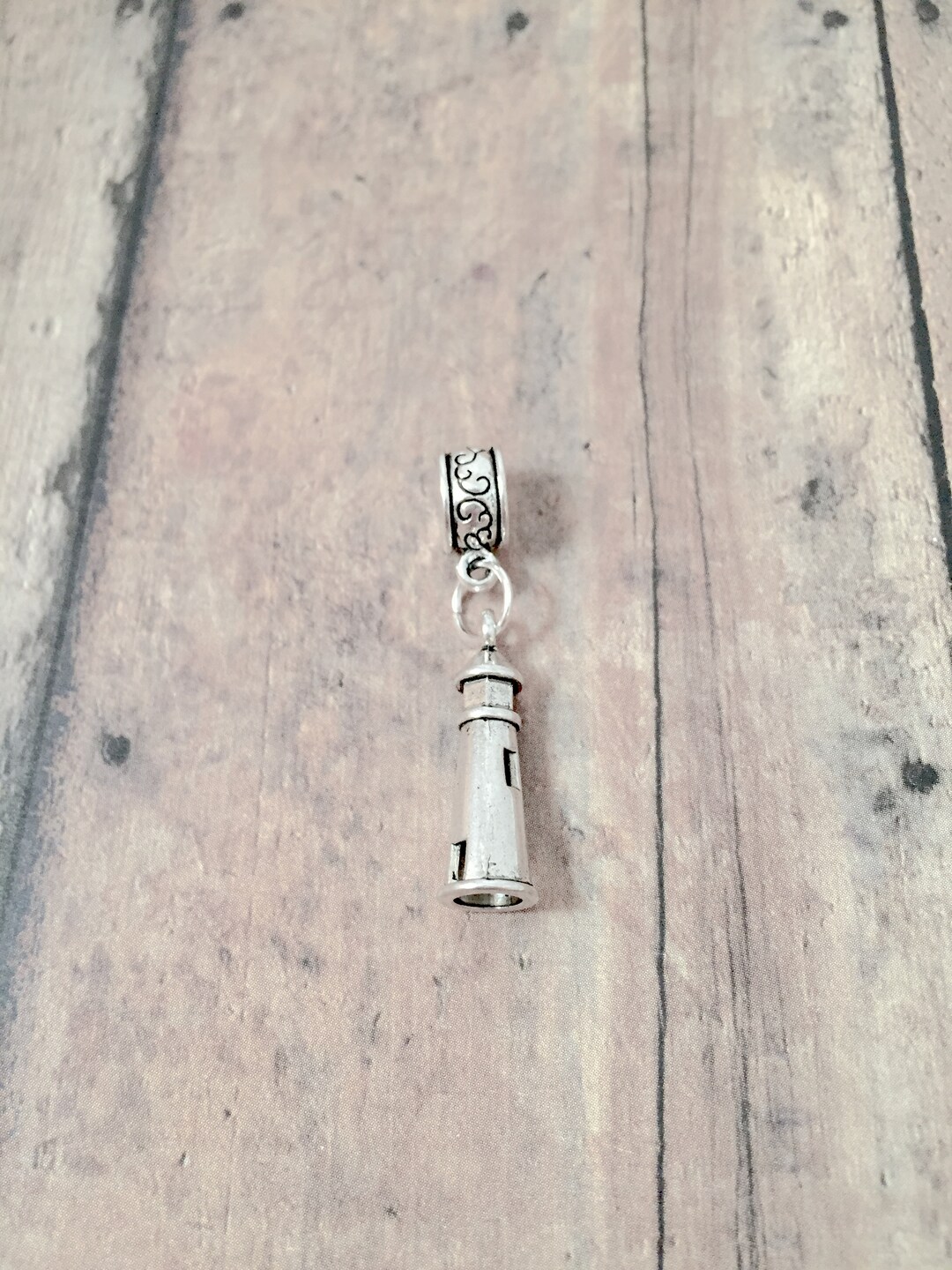 Lighthouse Pendant (1 Piece)- Silver Lighthouse Pendant, Nautical ...