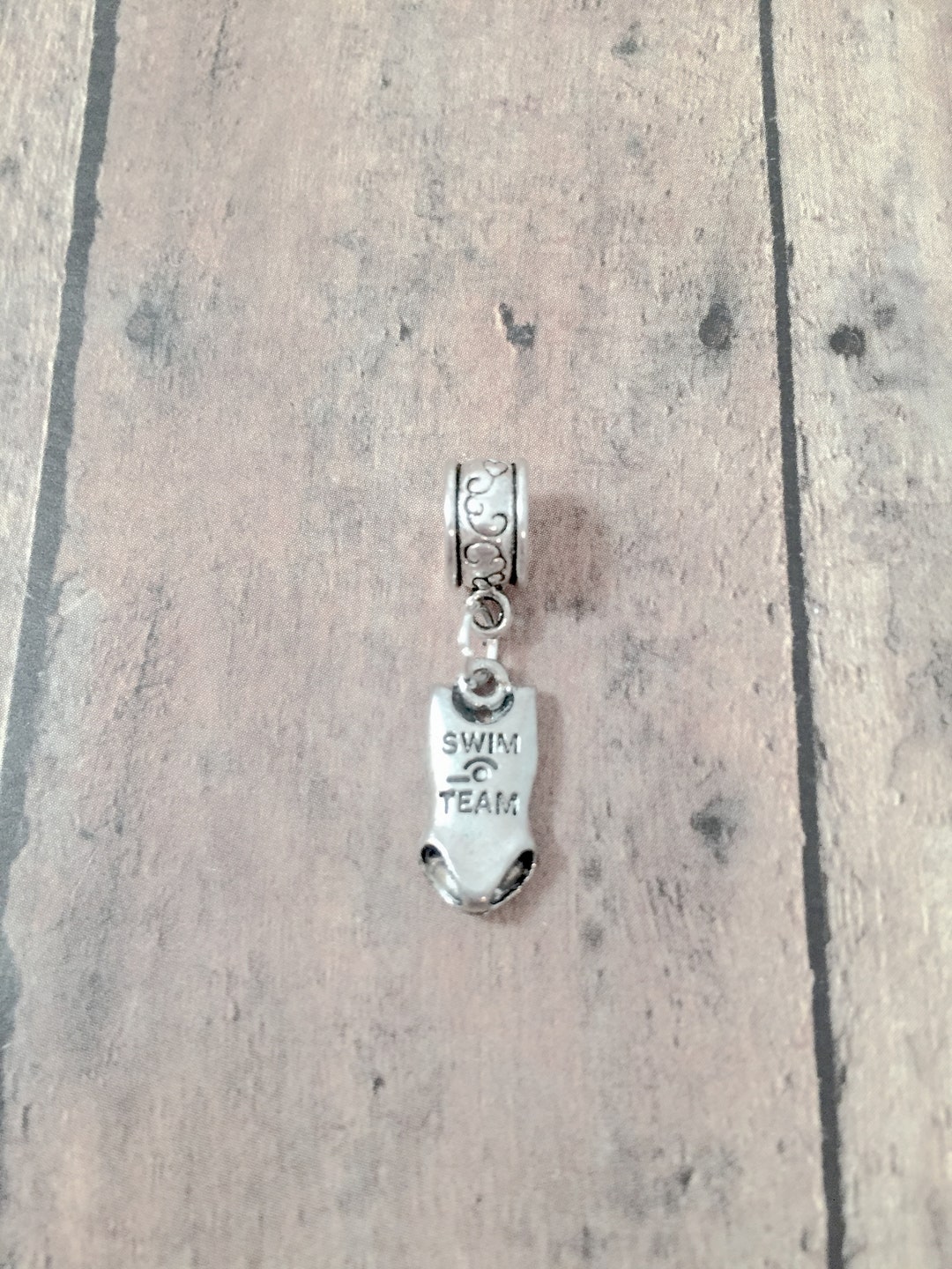 Swim Team Pendant (1 Piece) - Silver Swim Team Charm, Swimmer Charms ...