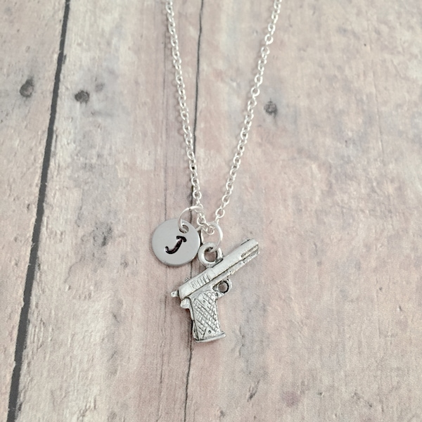 Handgun Necklace - Etsy