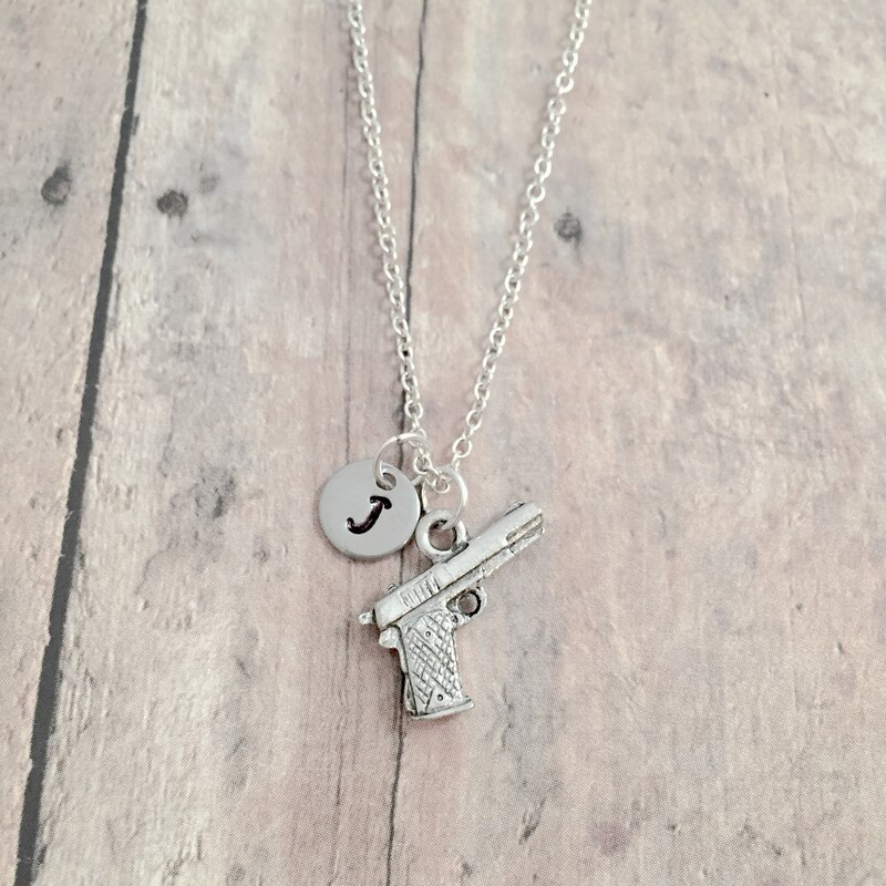 Handgun Necklace - Etsy