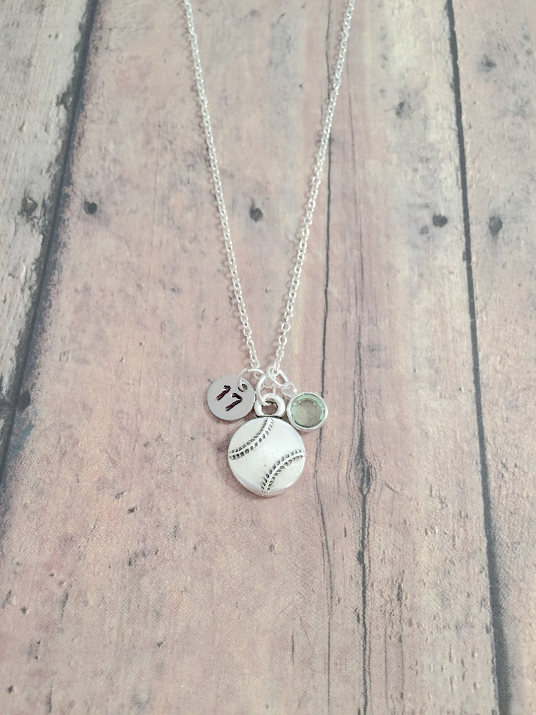 Baseball Necklace: Sports Jewelry, Softball Necklace - Etsy