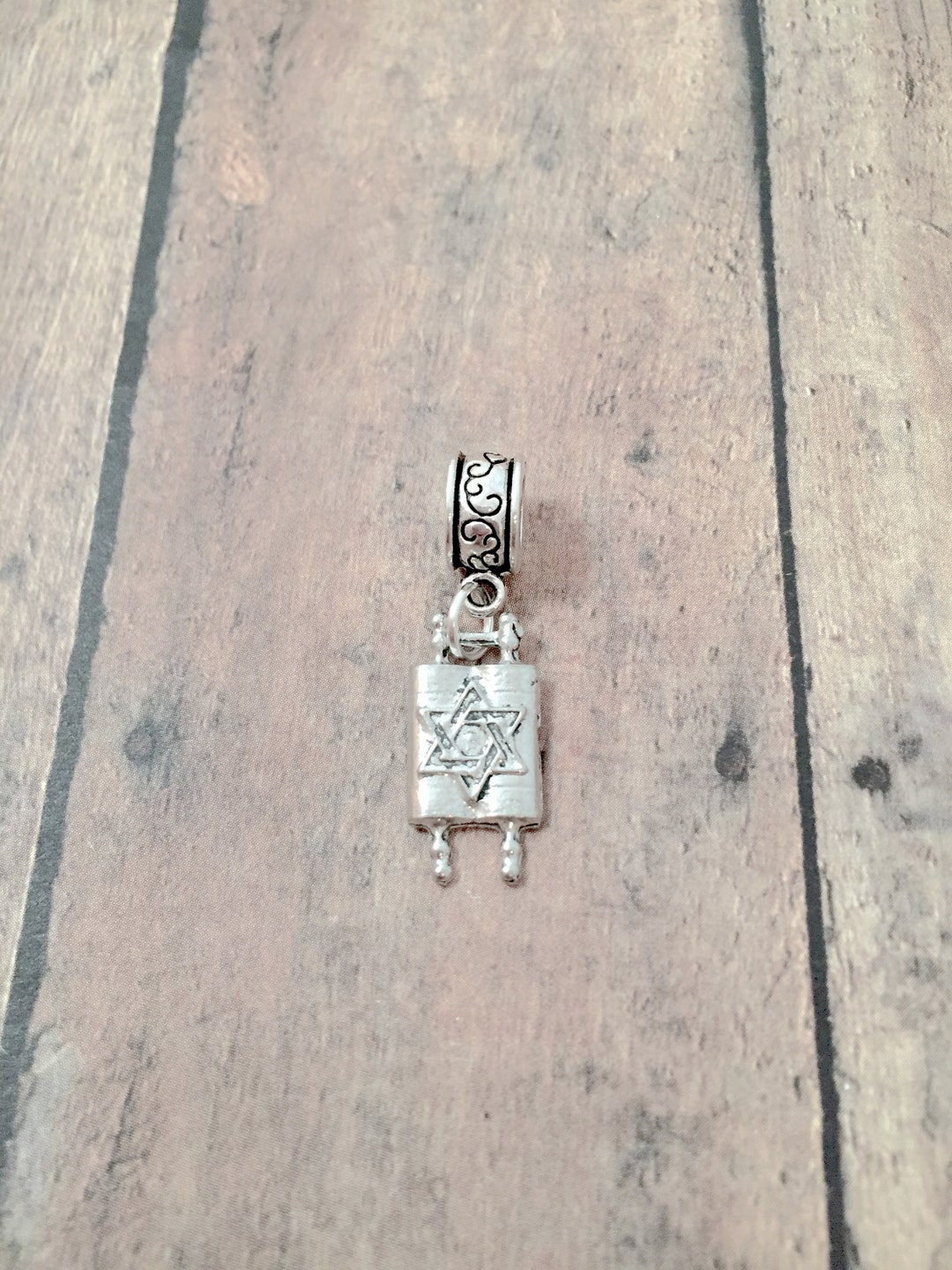 Torah Pendant: Judaic Jewelry, Torah Bracelet Charm - Etsy