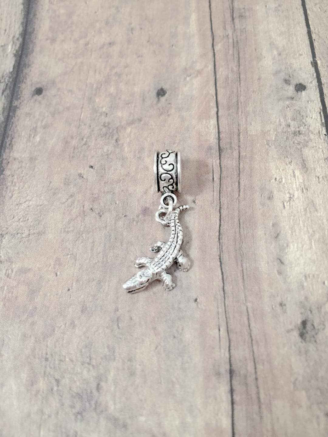 Alligator Pendant (1 Piece) - Silver Alligator Charm, Florida Charm ...