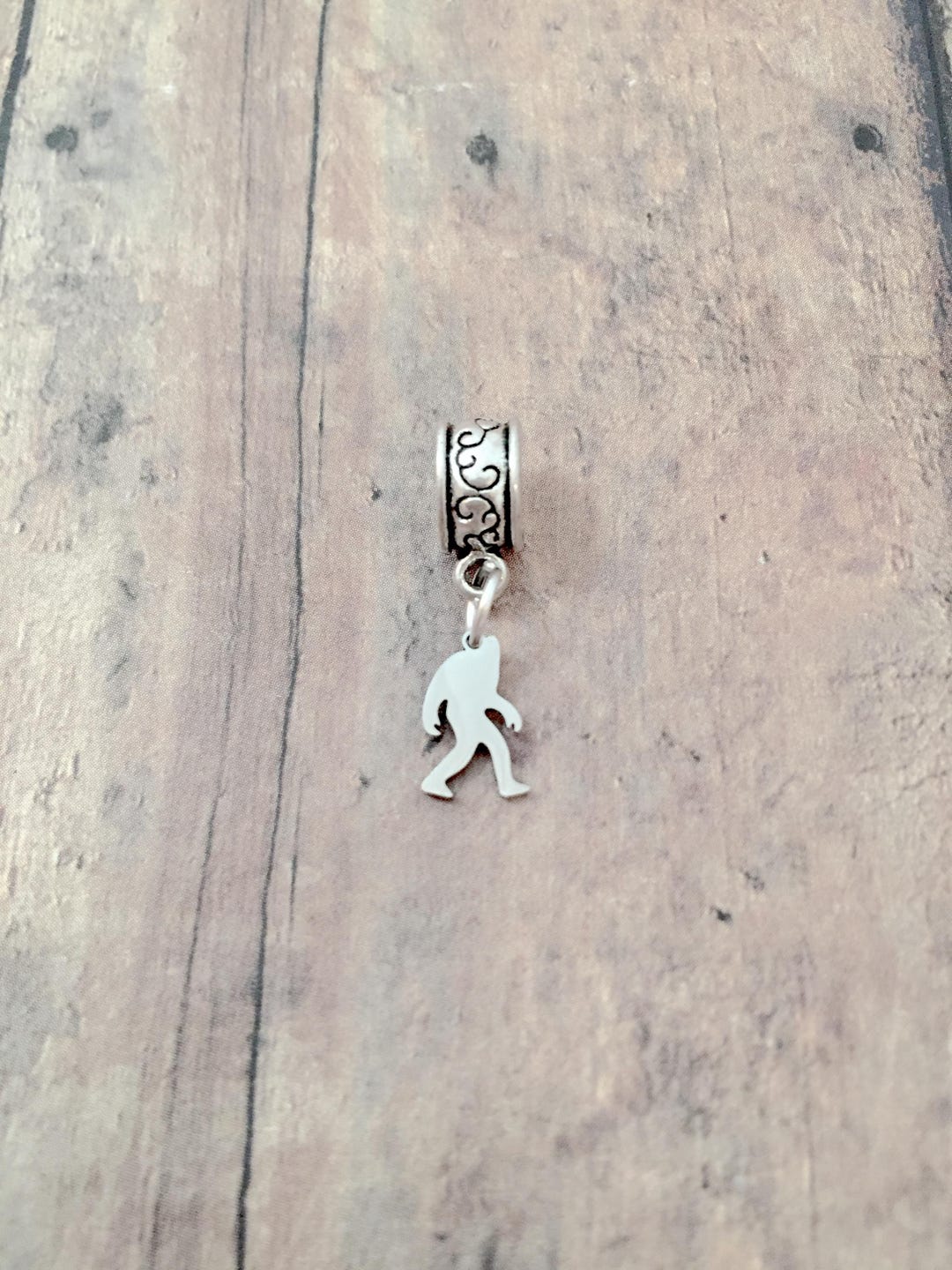 Tiny Bigfoot Pendant: Sasquatch Jewelry, Oklahoma Charm - Etsy