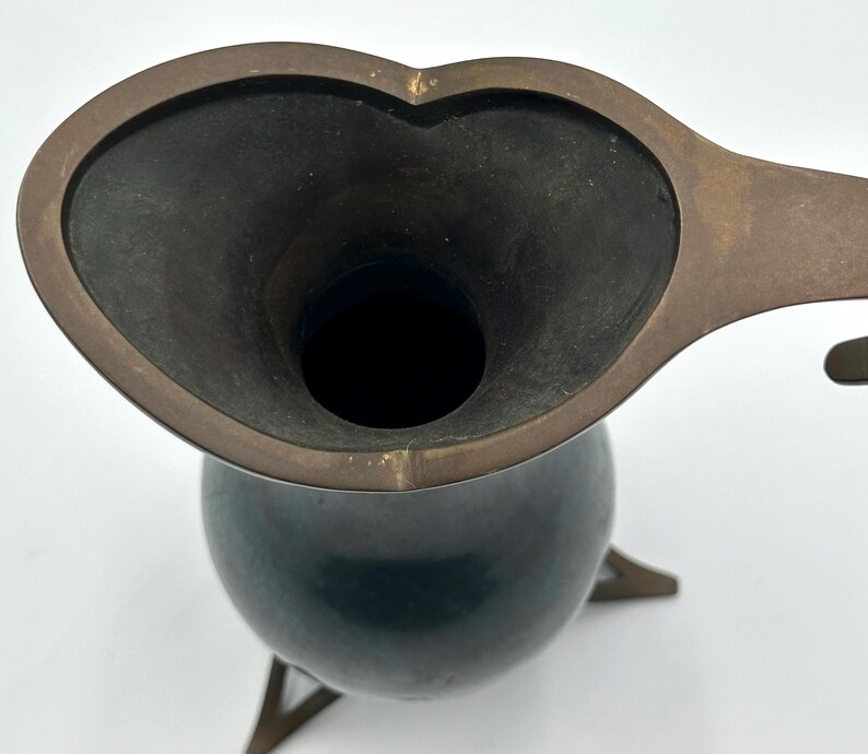 Pal-bell Israel Mid Century Modern Brass Pitcher – Patinated Metal Ewer ...