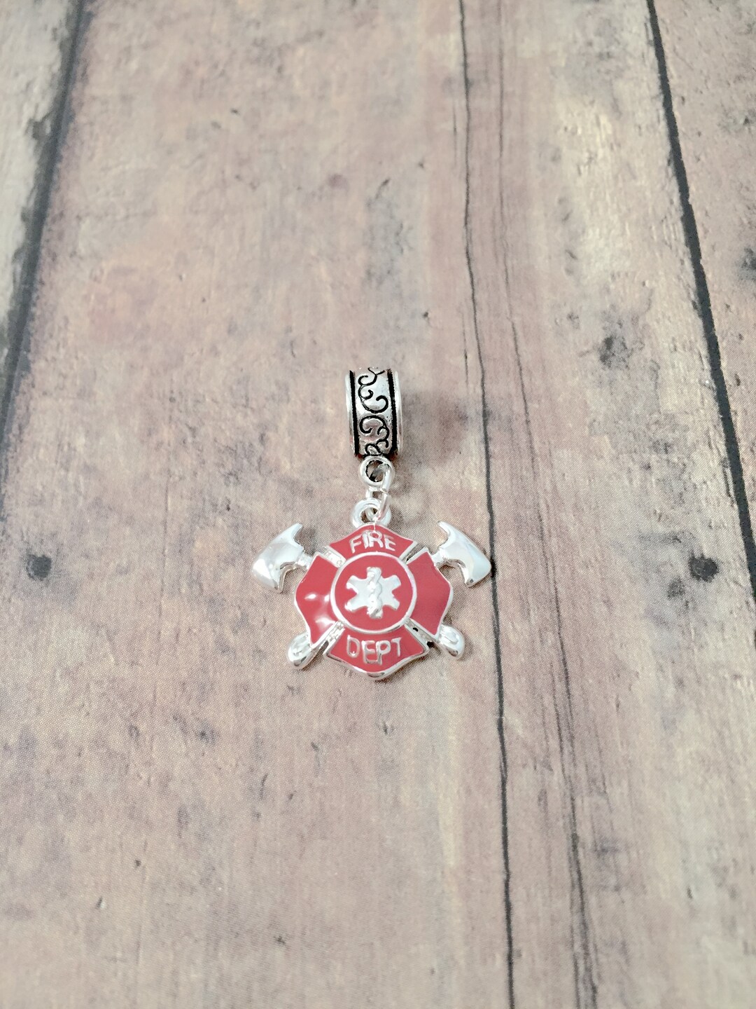Firefighter Pendant 1 Piece Firefighter Charm Fire - Etsy