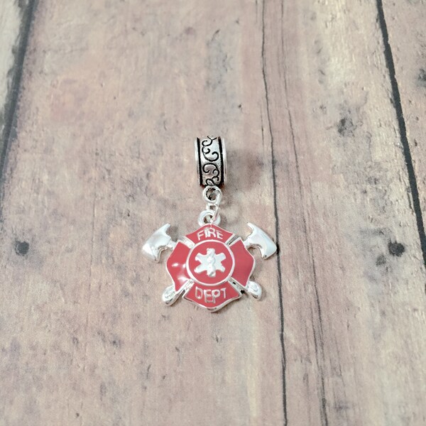 Firefighter Charm - Etsy