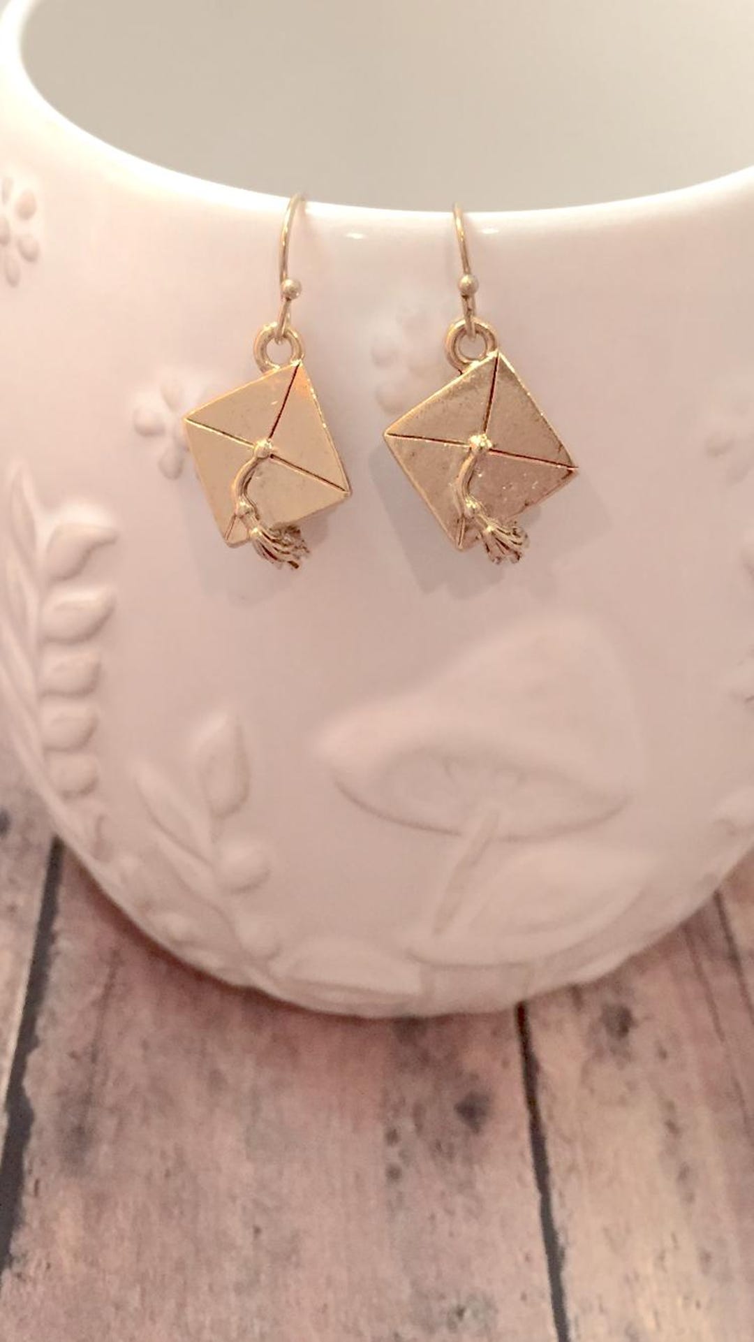 Graduation Cap Earrings - Graduation Jewelry, Grad Earrings, Graduation ...