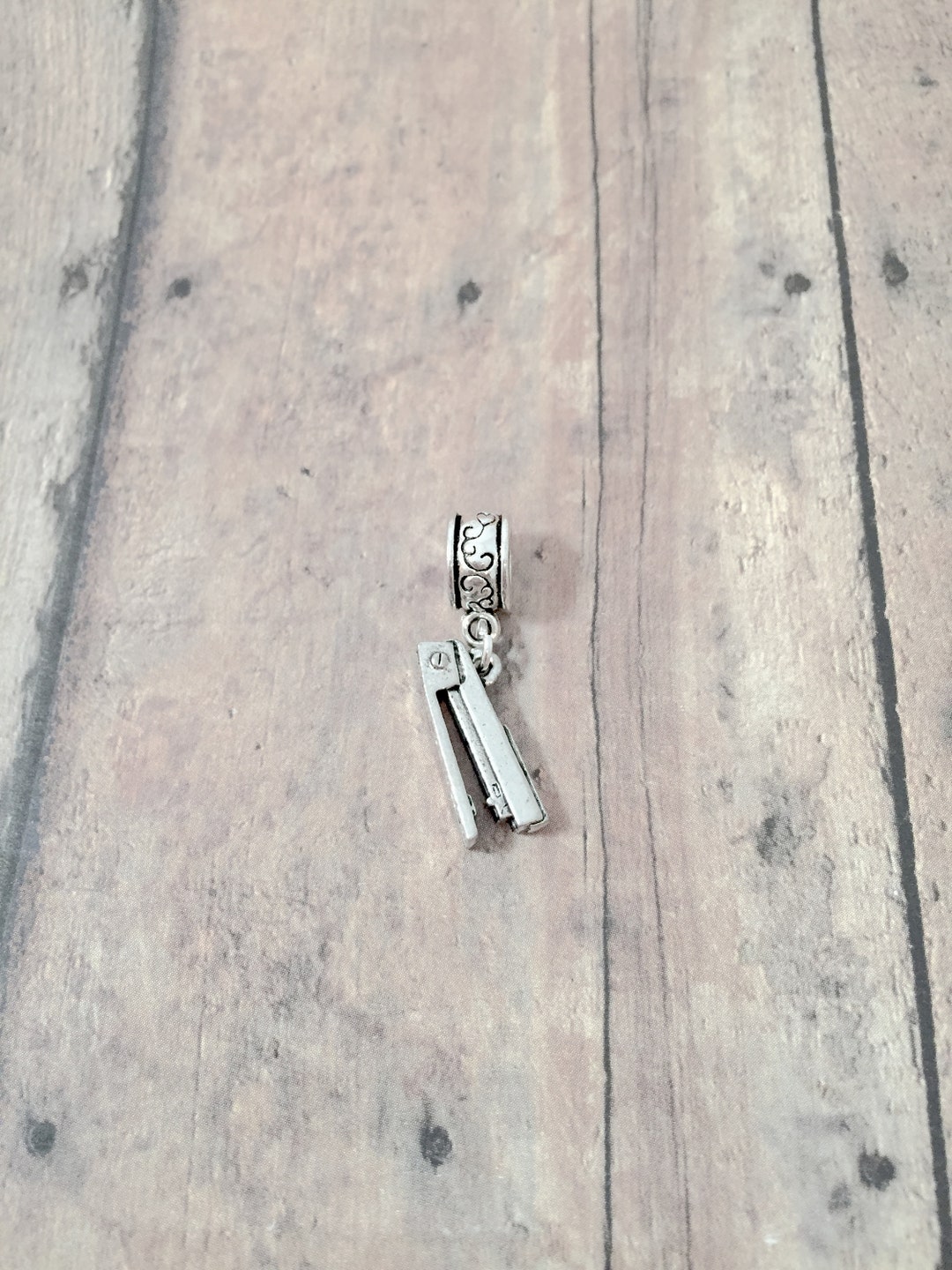 Stapler Pendant 1 Piece Silver Stapler Charm, Teacher Charm, Office ...