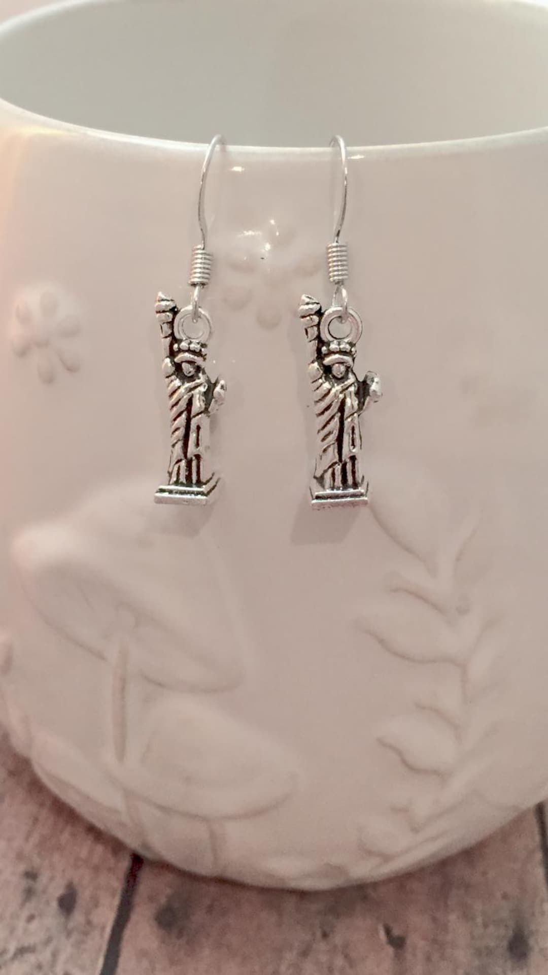 Statue of Liberty Earrings - Statue of Liberty Jewelry, Patriotic ...