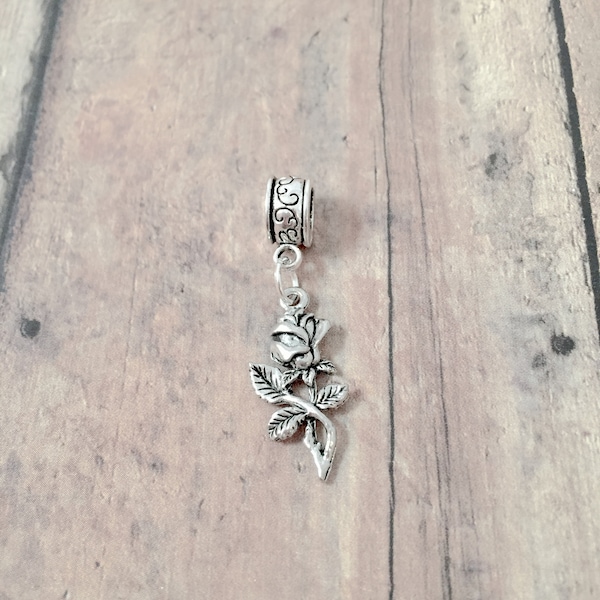 Rose Charm - Etsy