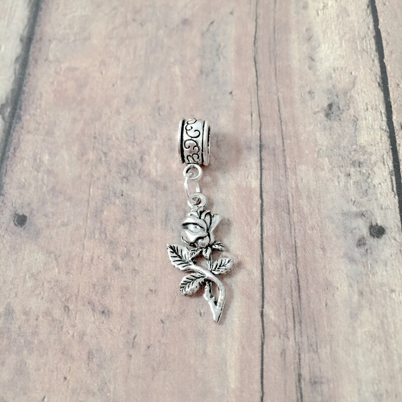 Rose Charm - Etsy