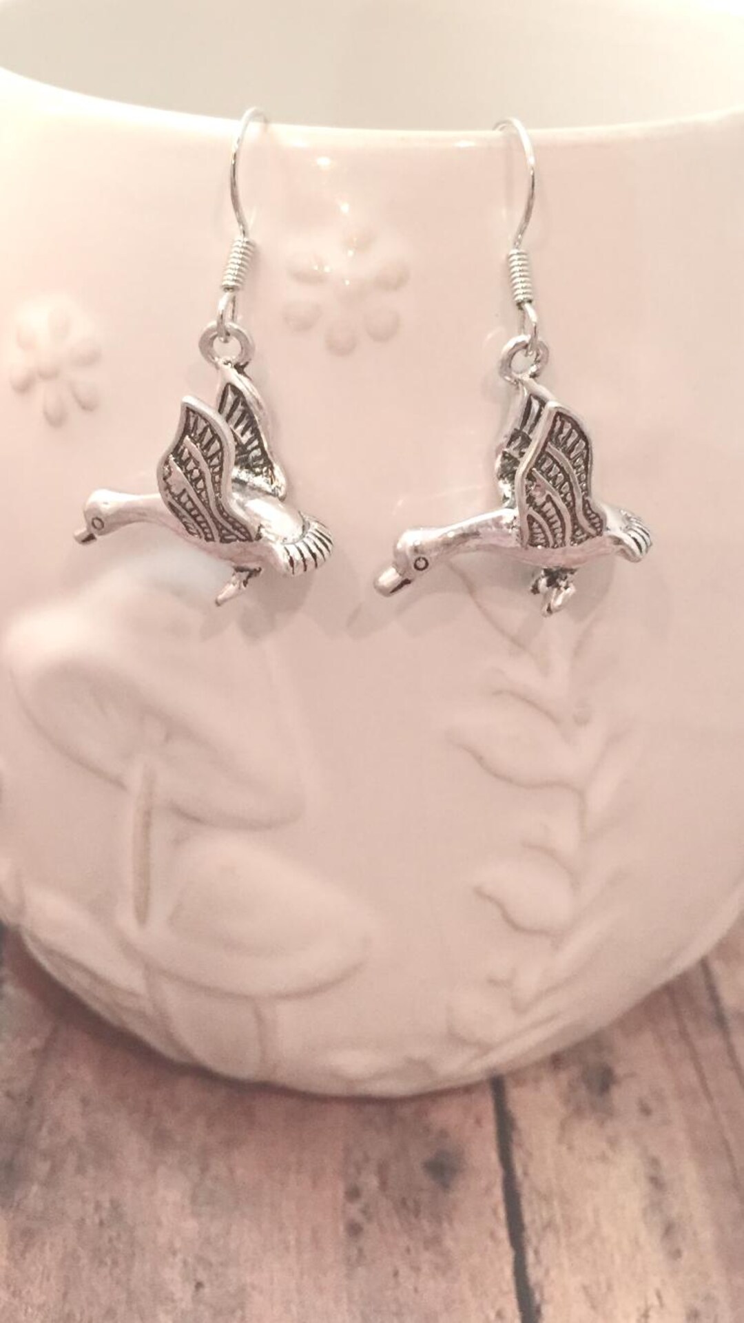Goose Earrings - Goose Jewelry, Bird Earrings, Canada Earrings, Bird ...