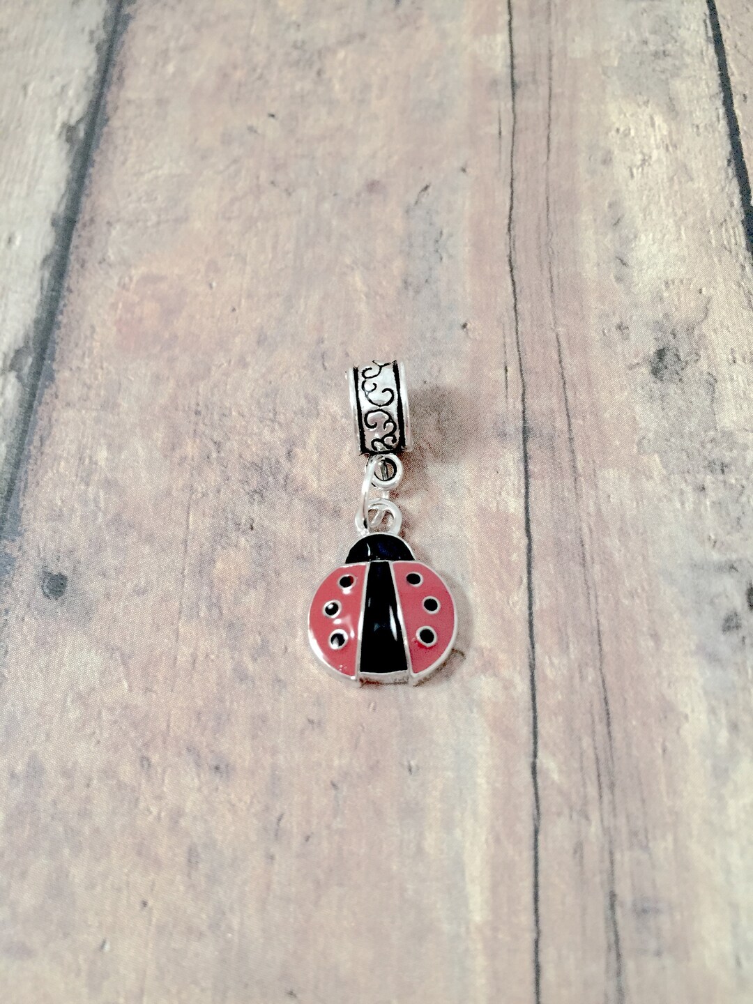 Ladybug Pendant 1 Piece Silver Ladybug Pendant, Insect Charm, Ladybug ...