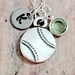 Softball Initial Necklace - Softball Jewelry, Sports Jewelry, Baseball ...