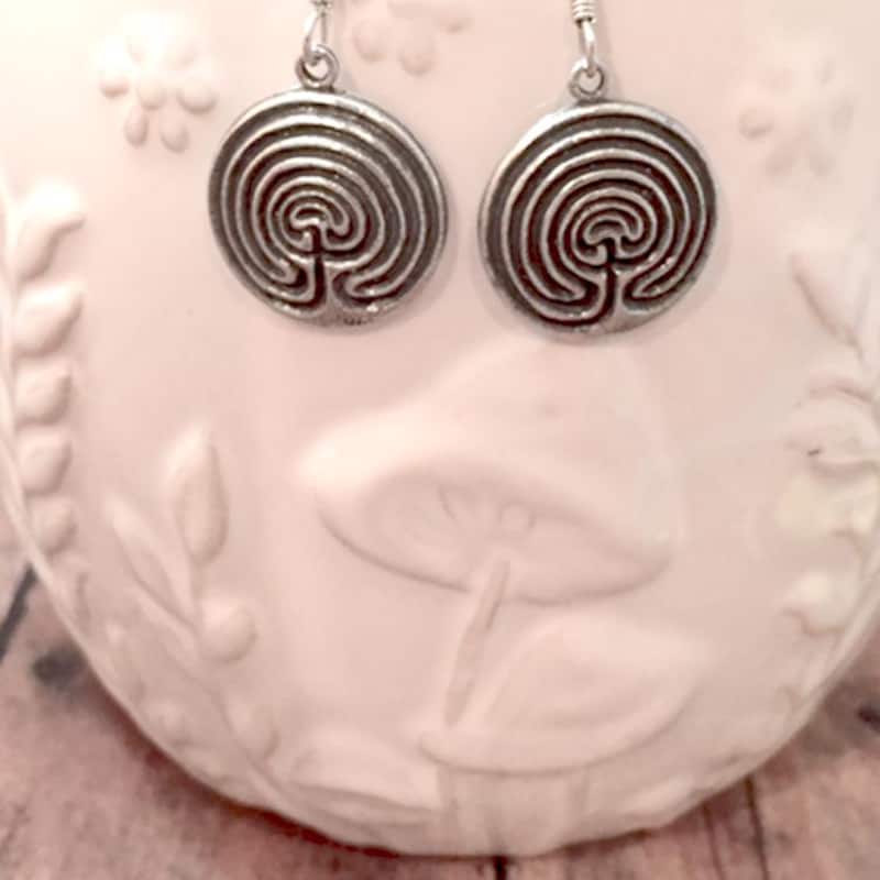 Labyrinth Earrings - Etsy