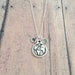 Earth Initial Necklace - Earth Jewelry, Travel Jewelry, Globe Jewelry ...