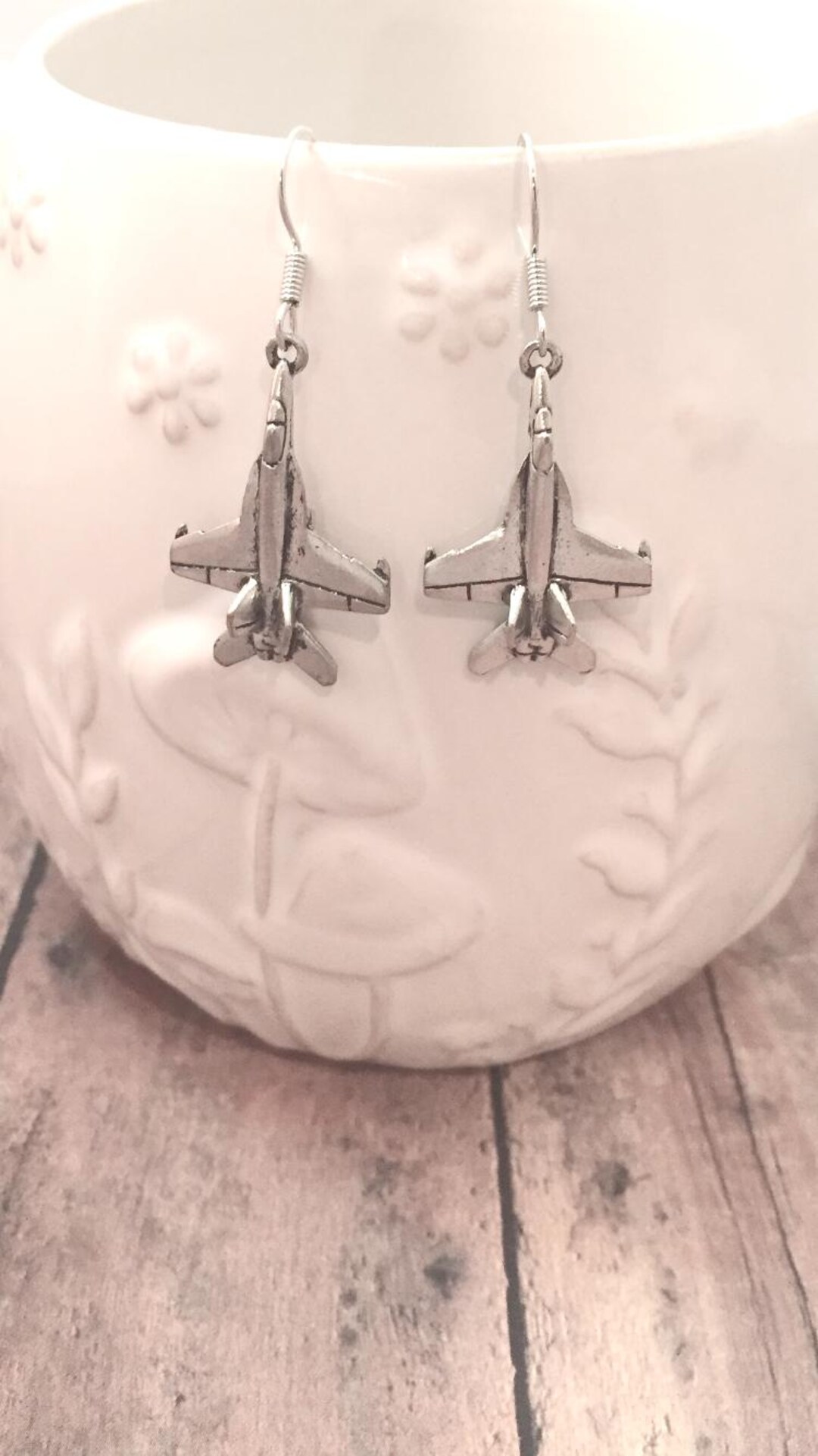 Fighter Jet Earrings - Fighter Jet Jewelry, Military Earrings, Jet ...