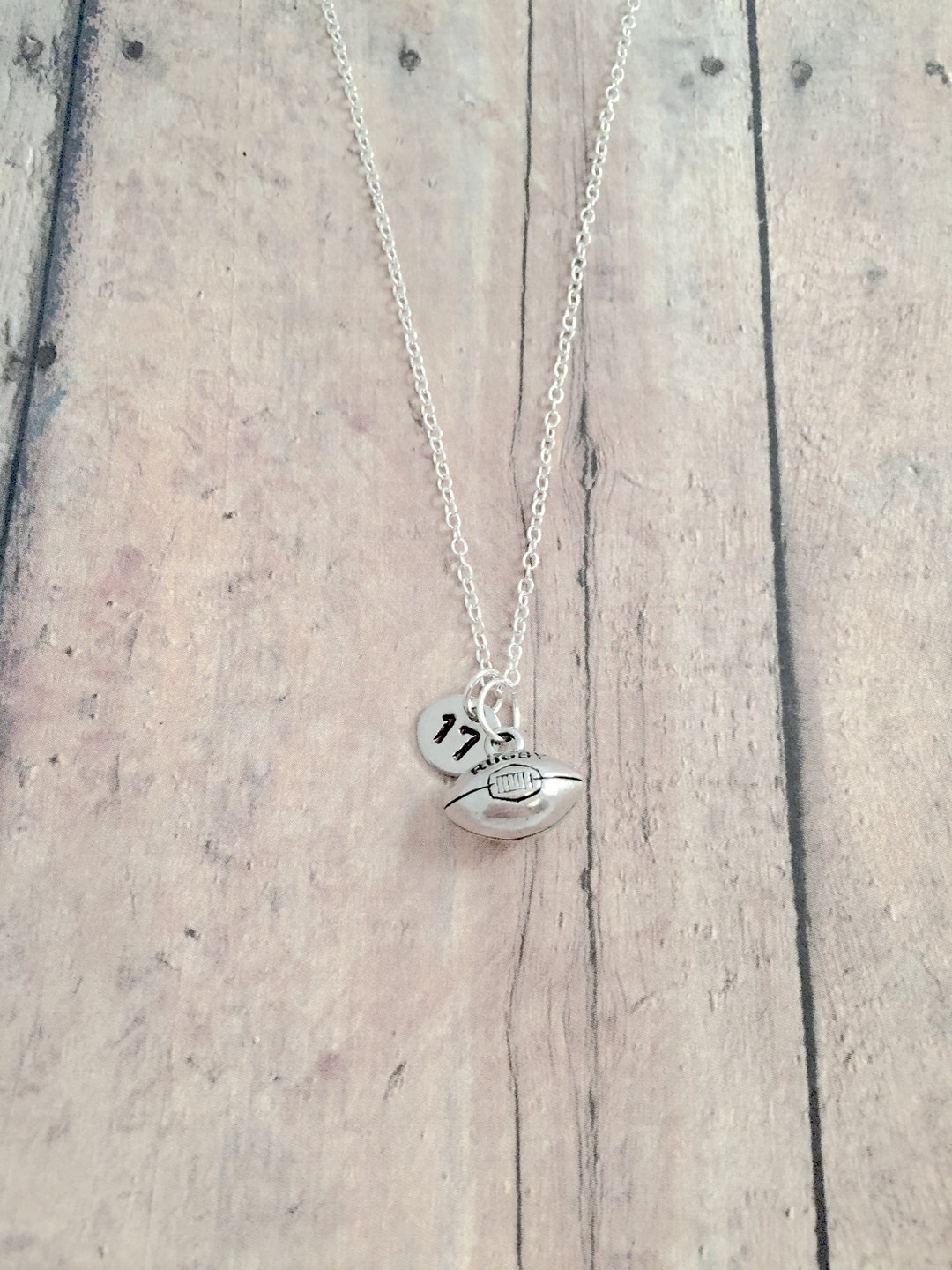 Rugby Necklace - Rugby Jewelry, Sports Jewelry, Athlete Jewelry, Rugby ...