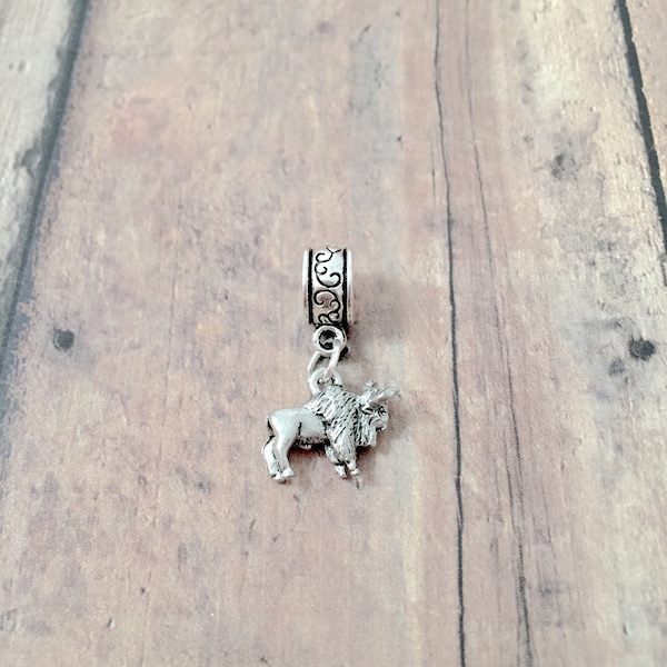 Bison Charm - Etsy