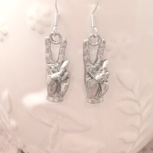 Peace Sign Earrings - Peace Sign Jewelry, Hippie Earrings, Peace ...