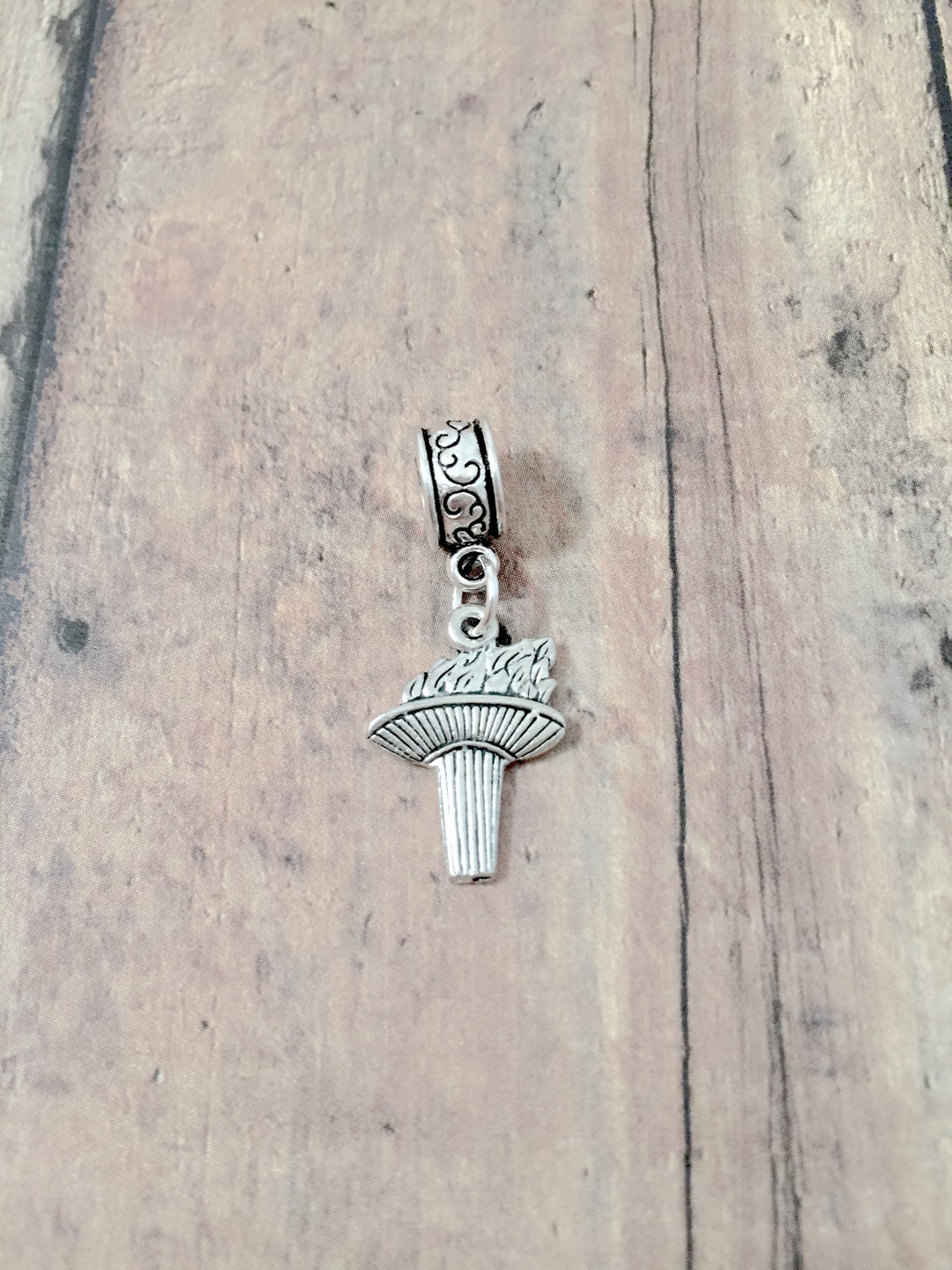 Torch Pendant (1 Piece) - Torch Charm, Statue of Liberty Charm, Torch ...