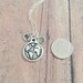 Earth Initial Necklace - Earth Jewelry, Travel Jewelry, Globe Jewelry ...