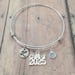 SALE Class of 2025 Initial Bangle - Graduation Jewelry, Class of 2025 ...