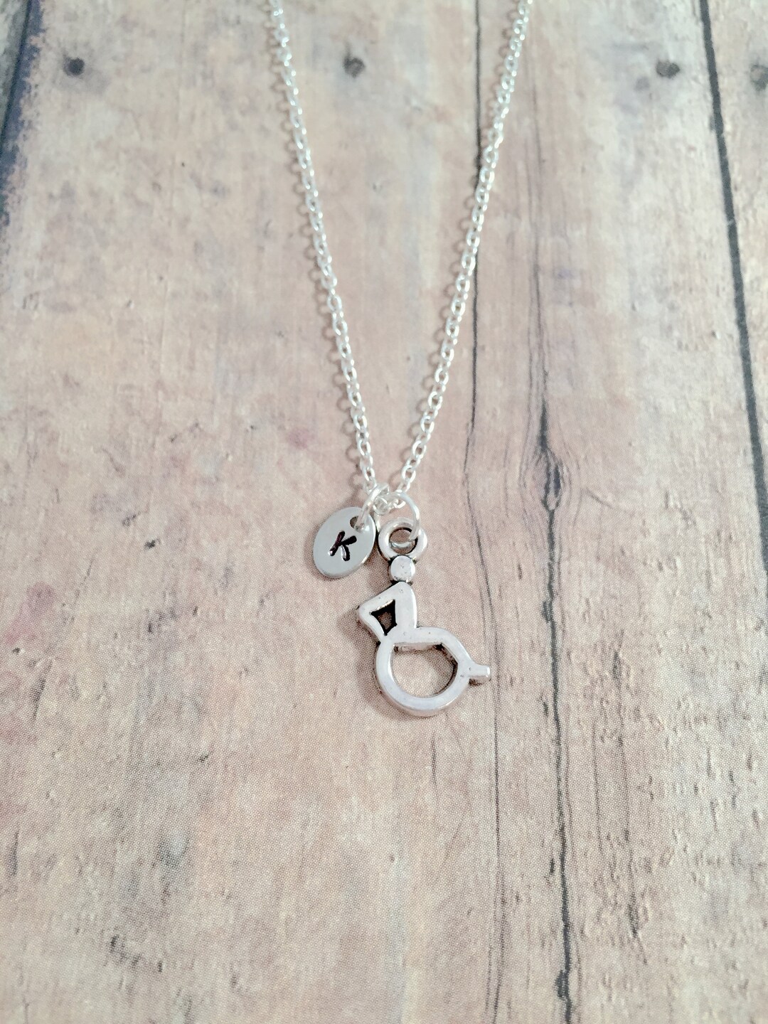 Wheelchair Initial Necklace - Wheelchair Jewelry, Hospital Jewelry ...