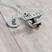 Helicopter Initial Necklace Helicopter Jewelry, Military Jewelry, Pilot ...