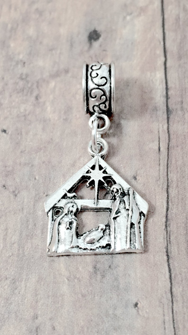 Nativity Pendant: Christmas Jewelry, Religious Charm - Etsy