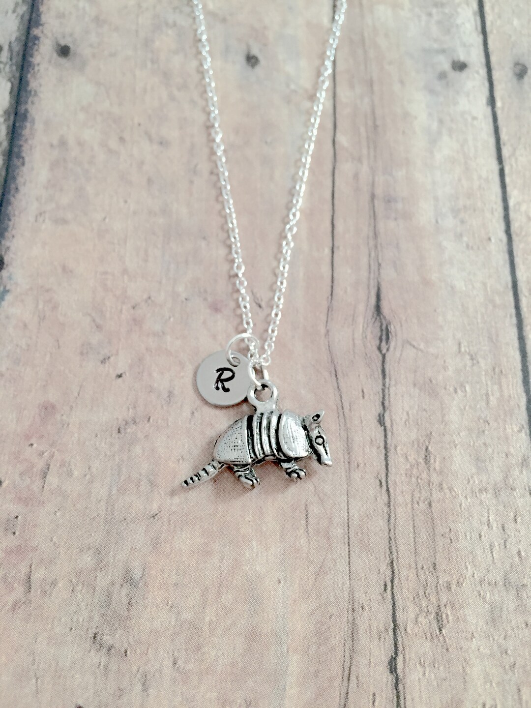 Armadillo Initial Necklace: Texas Jewelry, Dillo Neckalce - Etsy