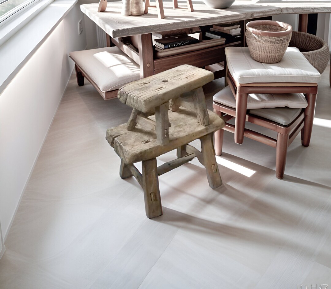 Handcrafted Rustic Barnwood Stool, Vintage Wooden Stool, Farmhouse ...