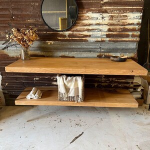 Unique Bathroom Rustic Floating Vanity With Reclaimed Wood, Custom ...