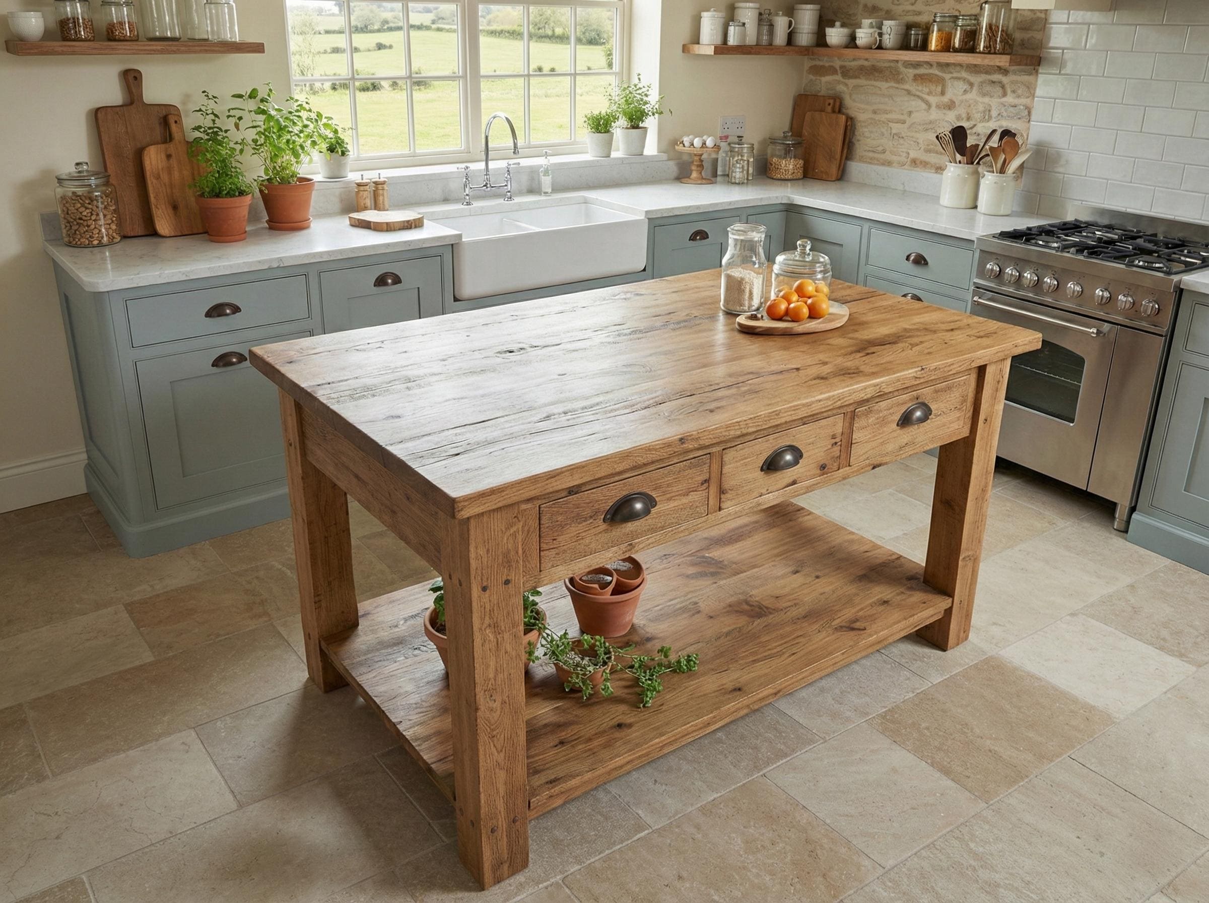 Reclaimed Wood Kitchen Island Rustic Counter Height Kitchen Table