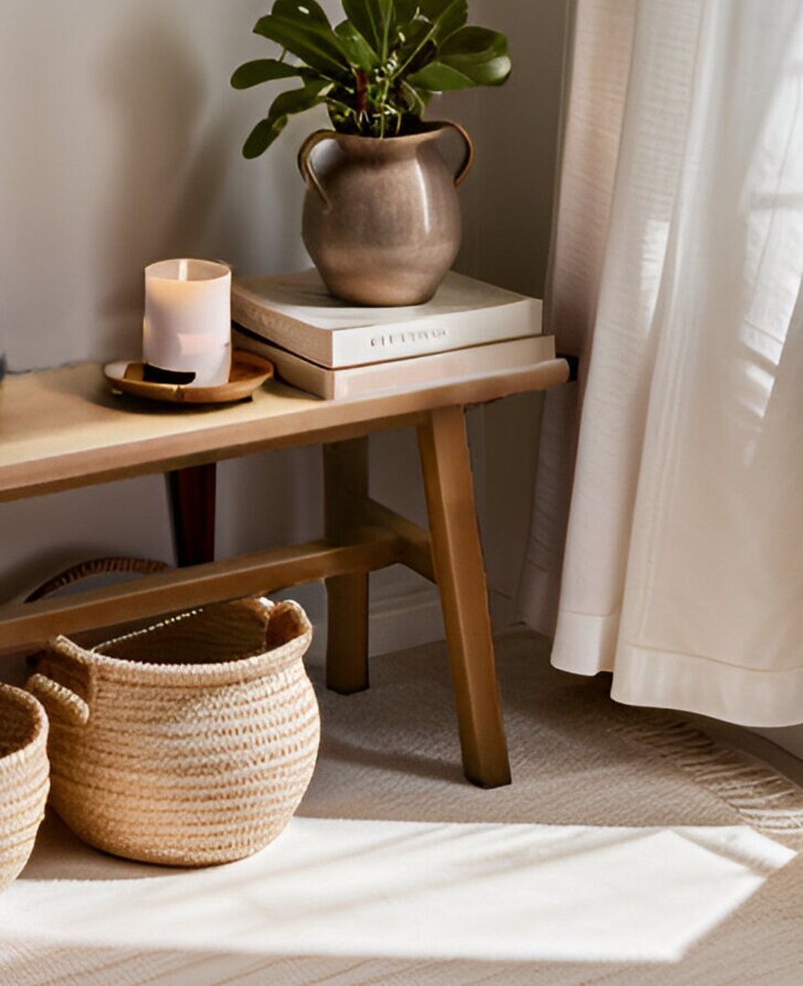 Mediterranean Farmhouse Reclaimed Wood Bench, Entryway Storage Bench ...