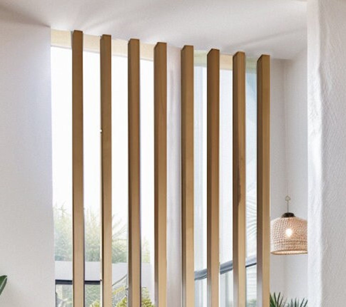 Handcrafted Wooden Wall Partition, Room Divider Kit, Stylish Office ...