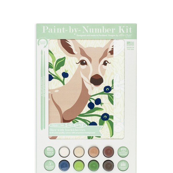 Paint by Number Deer - Etsy