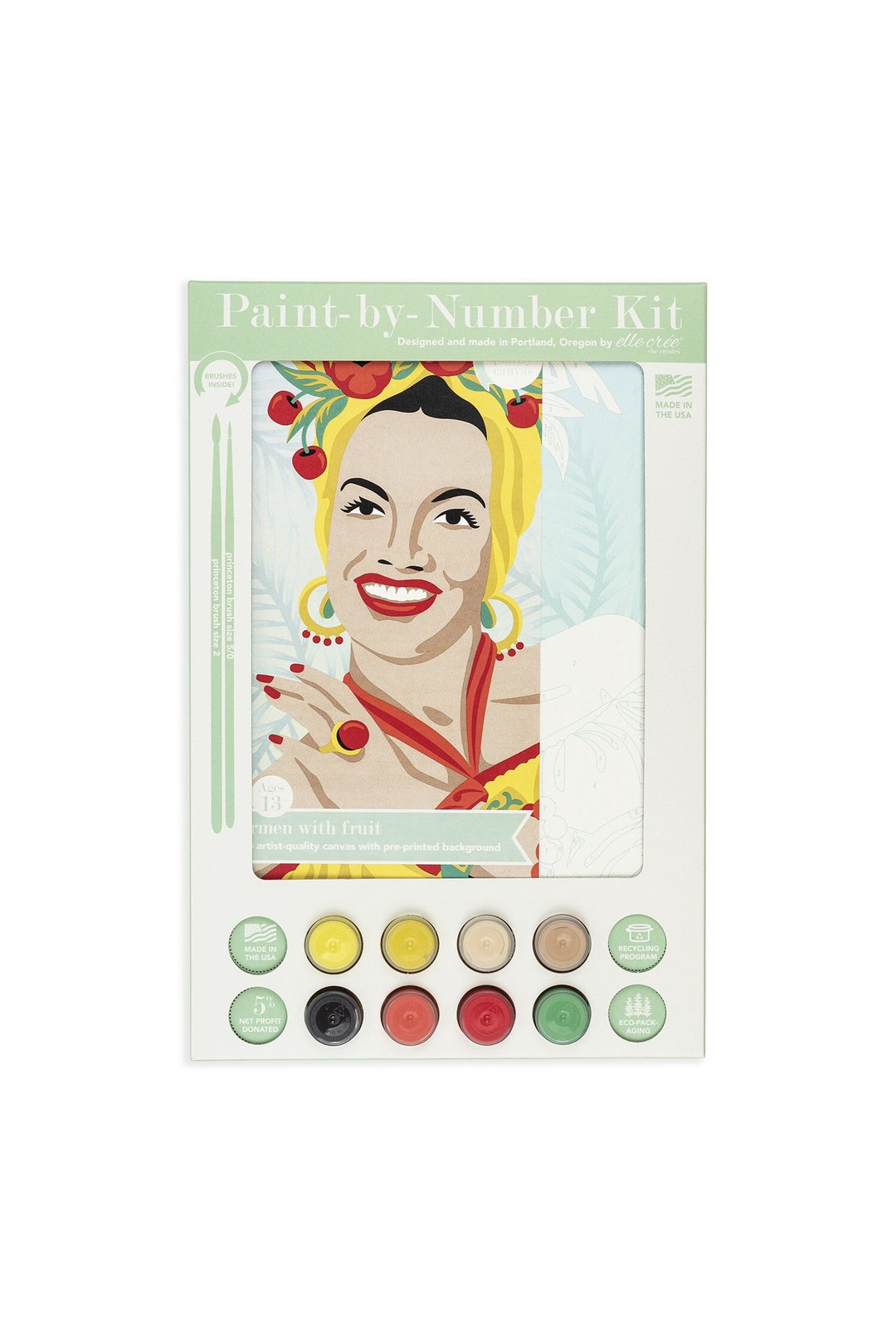 Carmen Miranda Paint-by-number Kit 8x10 - Etsy
