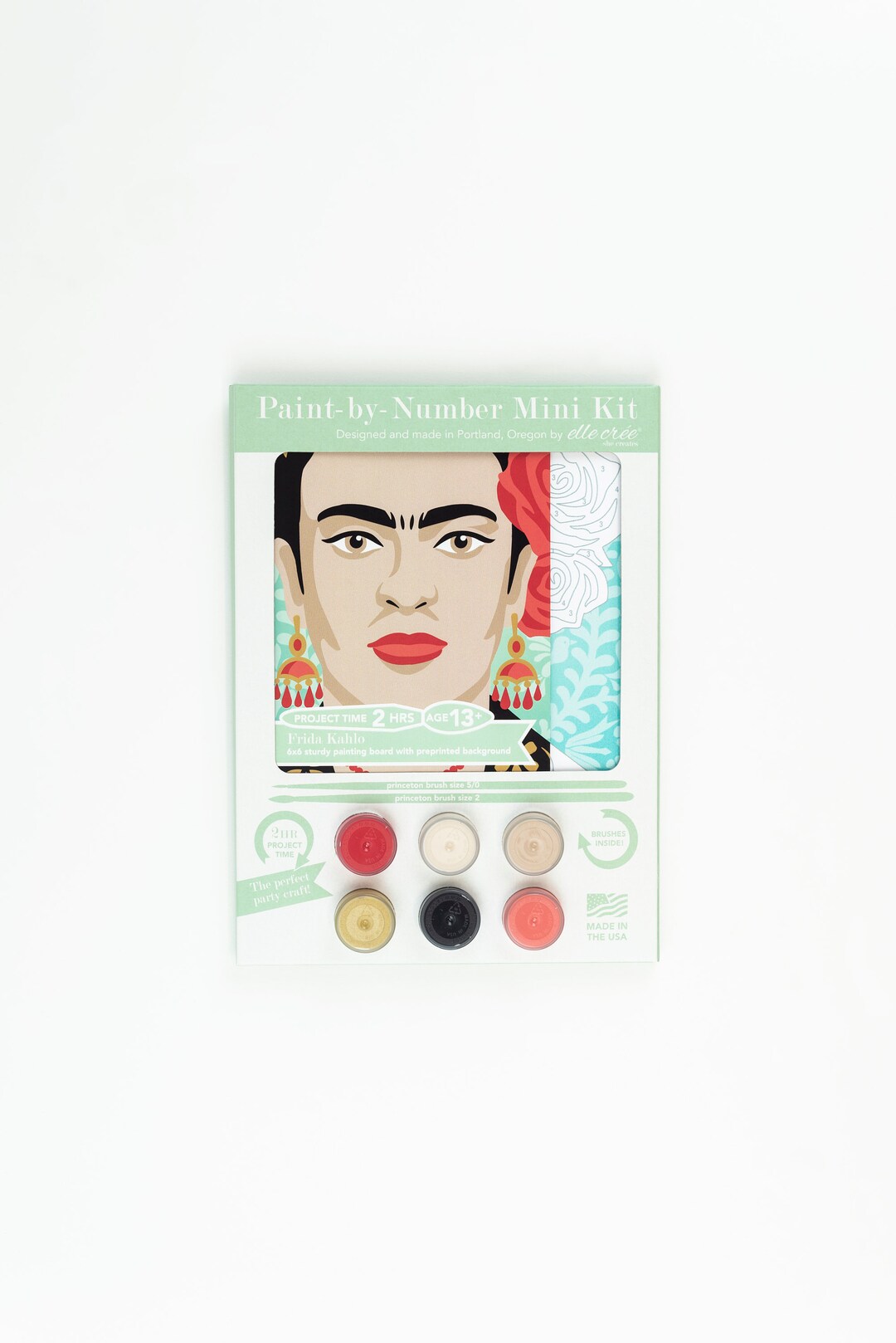 Frida Kahlo Paint-by-number Mini Kit 6x6 - Etsy
