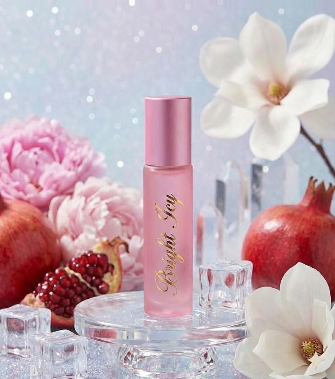 Bright Icy Perfume Oil for Women Yuzu Peony Pomegranate Fresh Floral ...