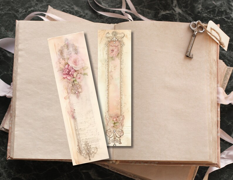 20 Vintage Lace Watercolour Printable Bookmarks, Digital Download ...