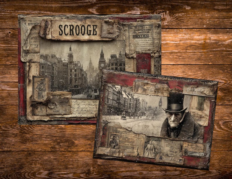 A Christmas Carol Printable Papers Junk Journal, Scrooge Printable ...