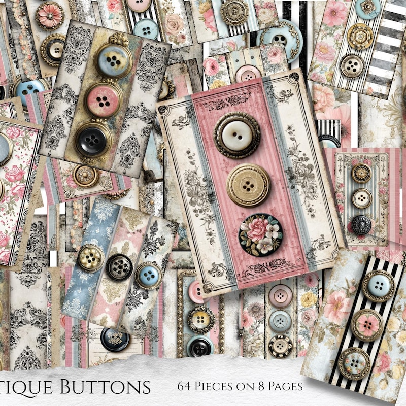 Button Cards - Etsy