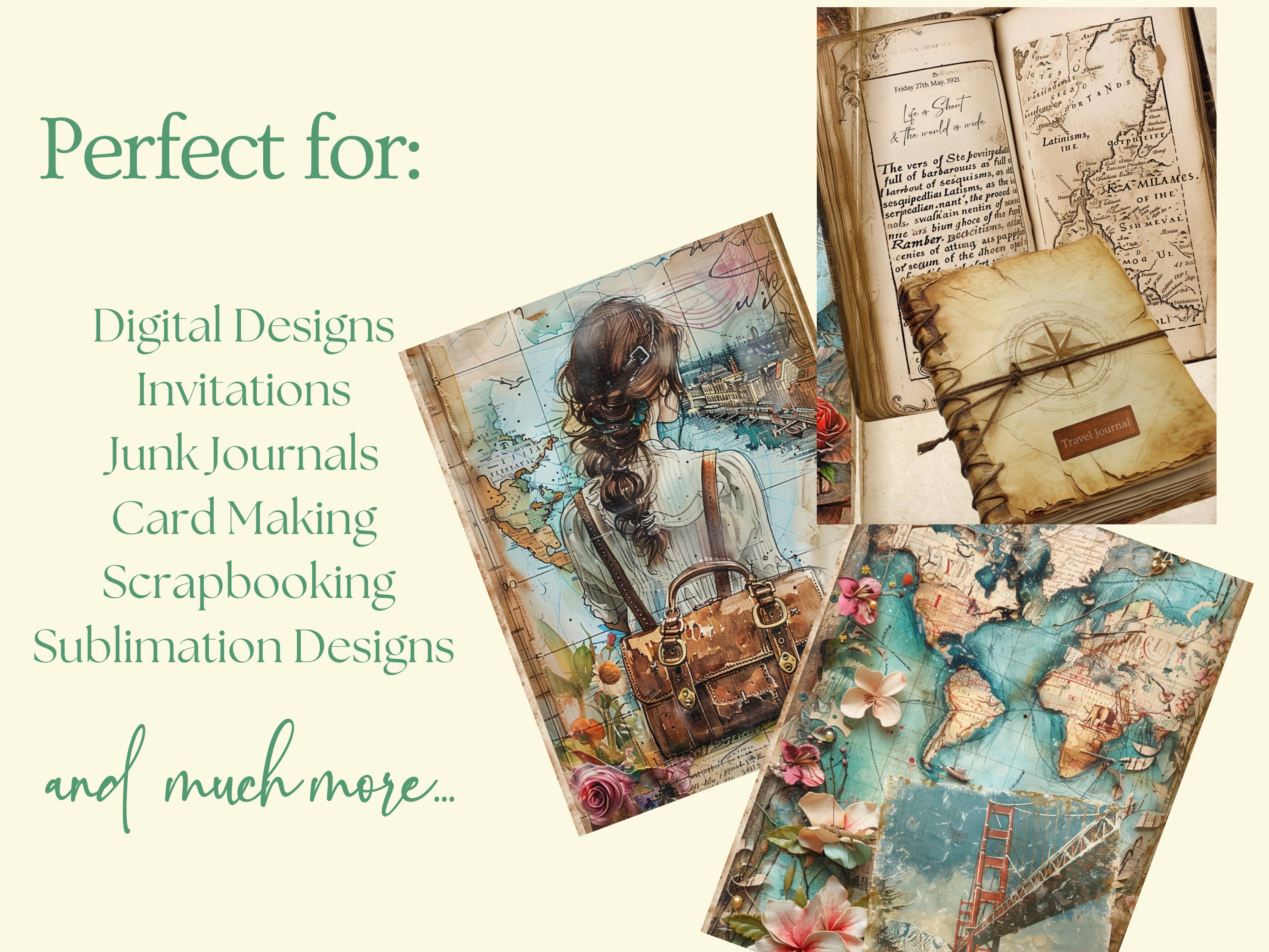 Travel Junk Journal, Traveller Junk Journal Kit, Paris Junk Journal ...