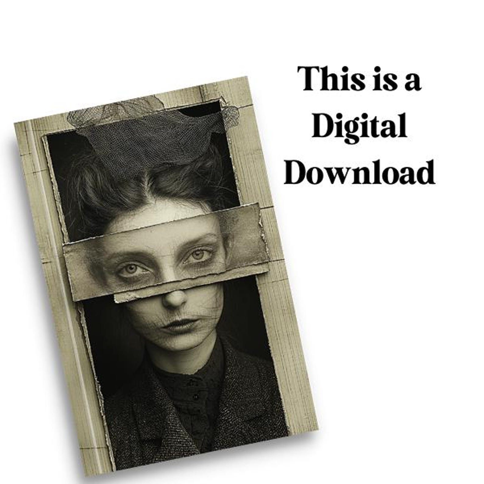 Vintage Photo Collection Distorted Quirky Black and White 25 Half ...